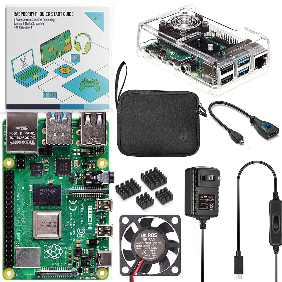 Mua Basic Starter Kit for Raspberry Pi 4 with Fan Cooled ABS Case ...