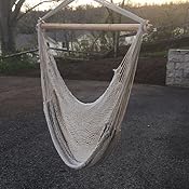 Amazon.com: Finether Mesh Hammock Chair Swing, Netted Swing Chair Swing ...