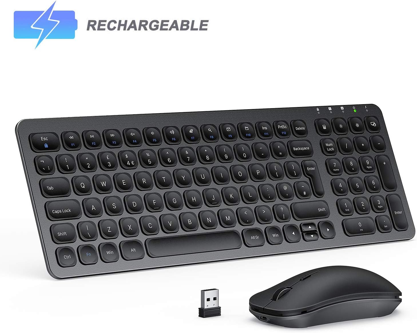 Seenda Wireless Keyboard and Mouse Set, 2.4G: Amazon.co.uk: Electronics