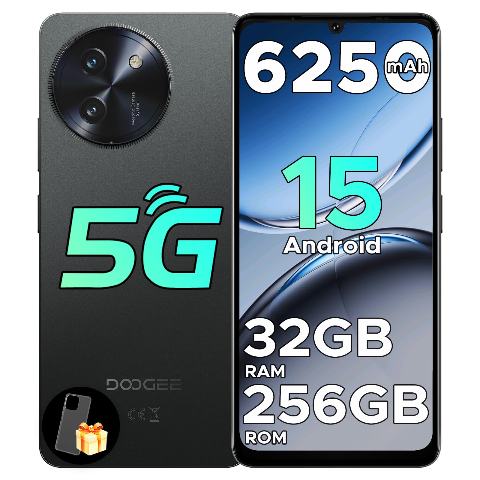 DOOGEE Note 59 Pro Unlocked Cell Phone 5G Android 15,32GB+256GB/TF 2TB ...
