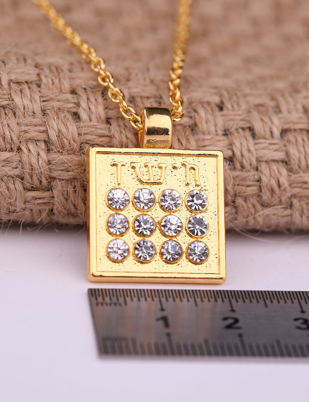 TEAMER Jewish 12 Tribes Of Israel Ephod Breastplate Pendant Necklace ...