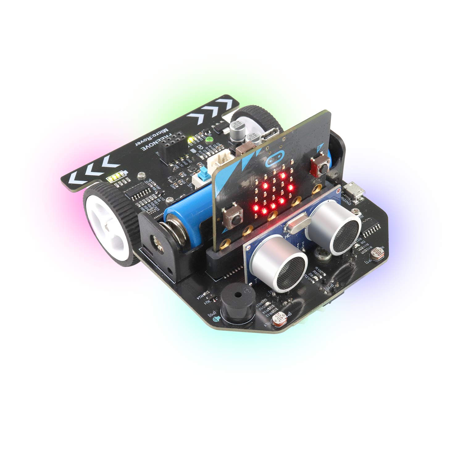 Freenove Micro:Rover Kit for BBC micro:bit (Contained), Obstacle ...