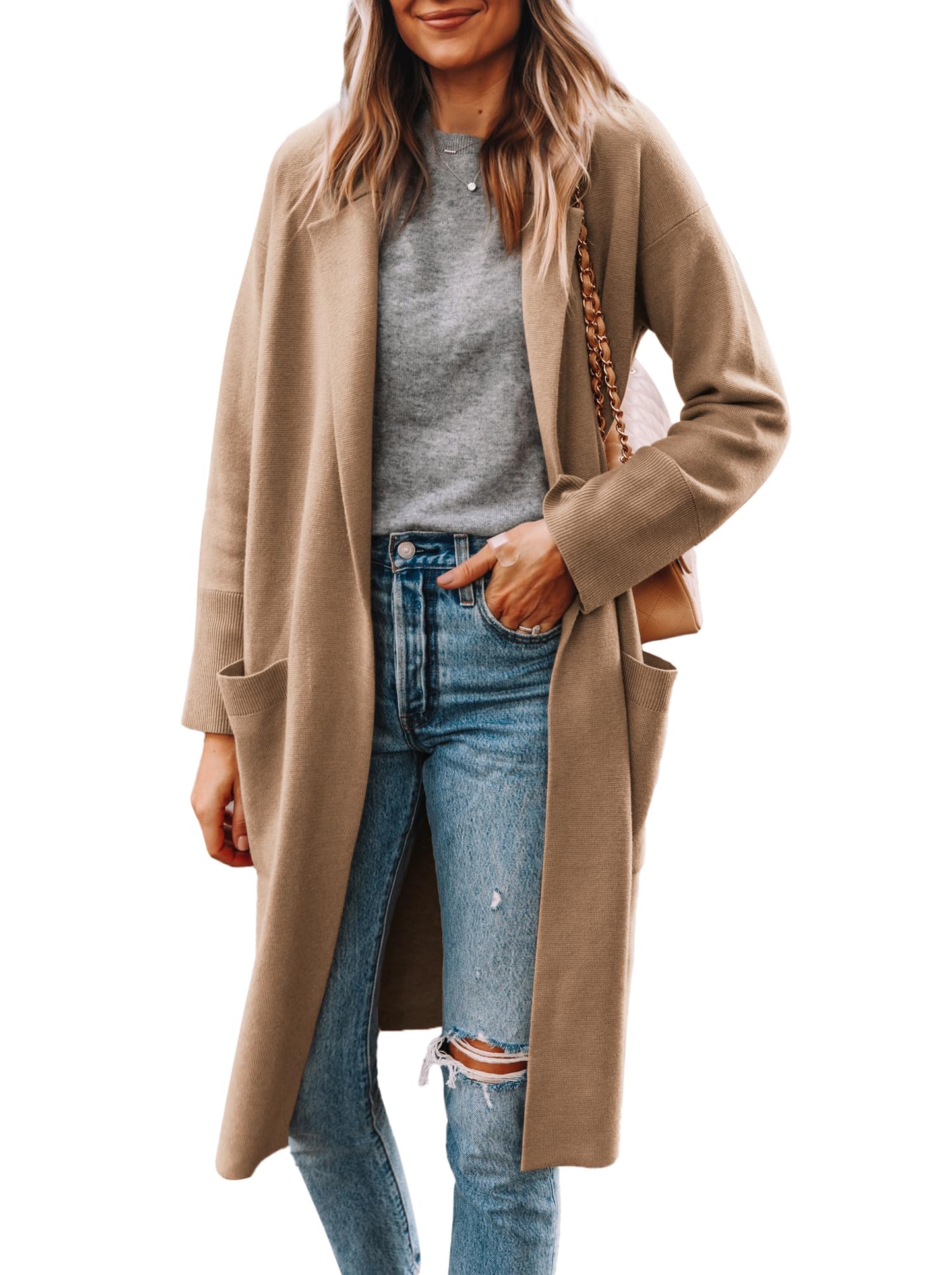 Fall Sweaters for Women 2024 Cardigan Sweaters Long Cardigans Coatigan ...