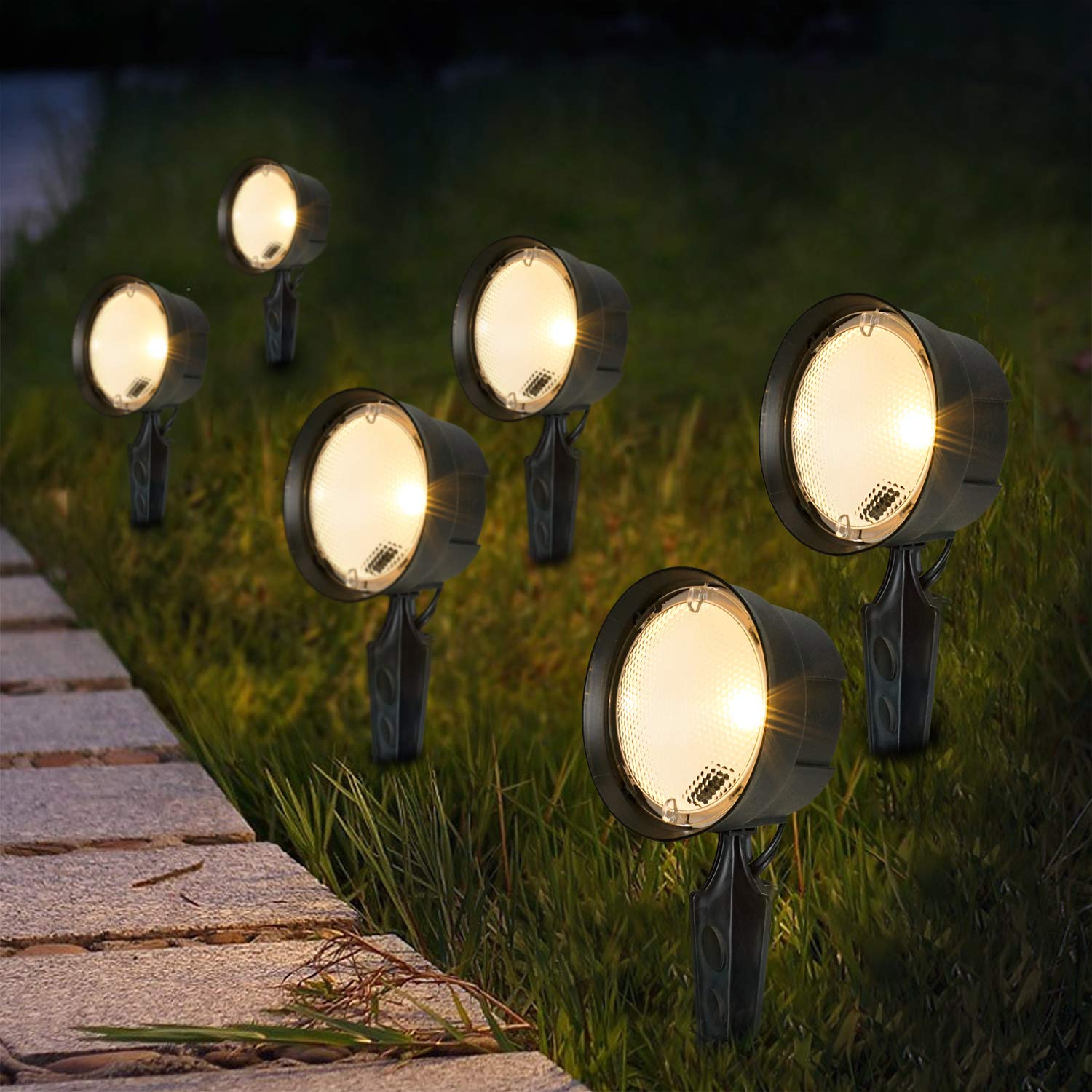 Moon Bay Outdoor Low Voltage LED Landscape Pathway Spotlights for Yard ...