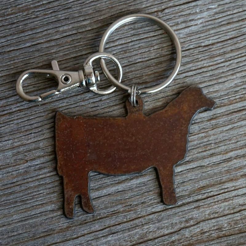 Amazon.com: Cow Keychain, Heifer Key Chain, Gift for 4-H or FFA Stock ...