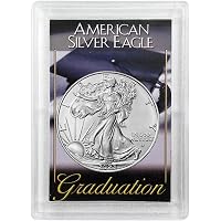 2023 - American Silver Eagle in "Graduation" Holder Dollar US Mint ...