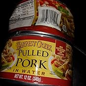 Amazon.com : Harvest Creek Pulled Pork 4/12 Oz. Total 48 Oz. : Grocery ...