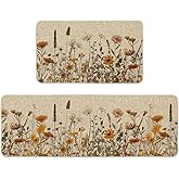 Amazon.com: ARKENY Flowers Wildflower Spring Kitchen Mats Set of 2 ...