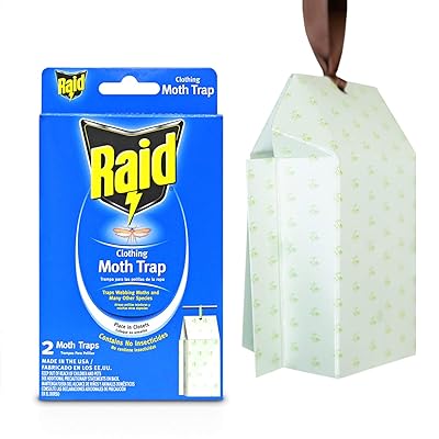 Buy Raid Clothing Moth Trap, Set of 8 Closet Moth Traps, Hanging Moth ...