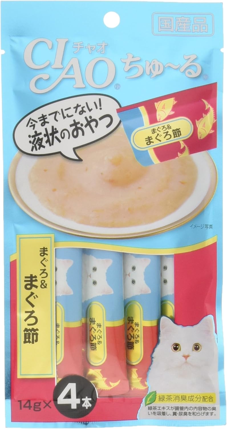Amazon | チャオ (CIAO) 猫用おやつ ちゅ~る まぐろ&まぐろ節 14g×4本入×6個 (まとめ買い) | チャオ (CIAO) | ペット用品 通販