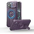 Amazon.com: Dexnor for iPhone 16 Pro Max Case with Slide Camera Cover & Adjustable Kickstand ...