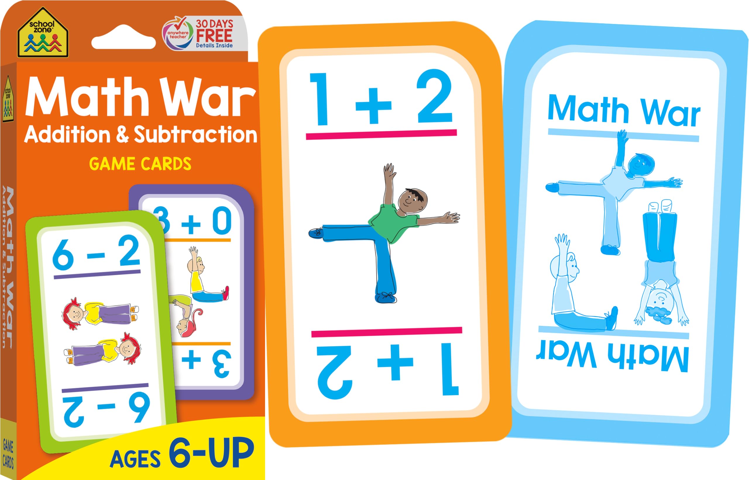 Mua School Zone Math 1-2 4-Pack Flash Cards: 224 Cards, 1st Grade, 2nd ...
