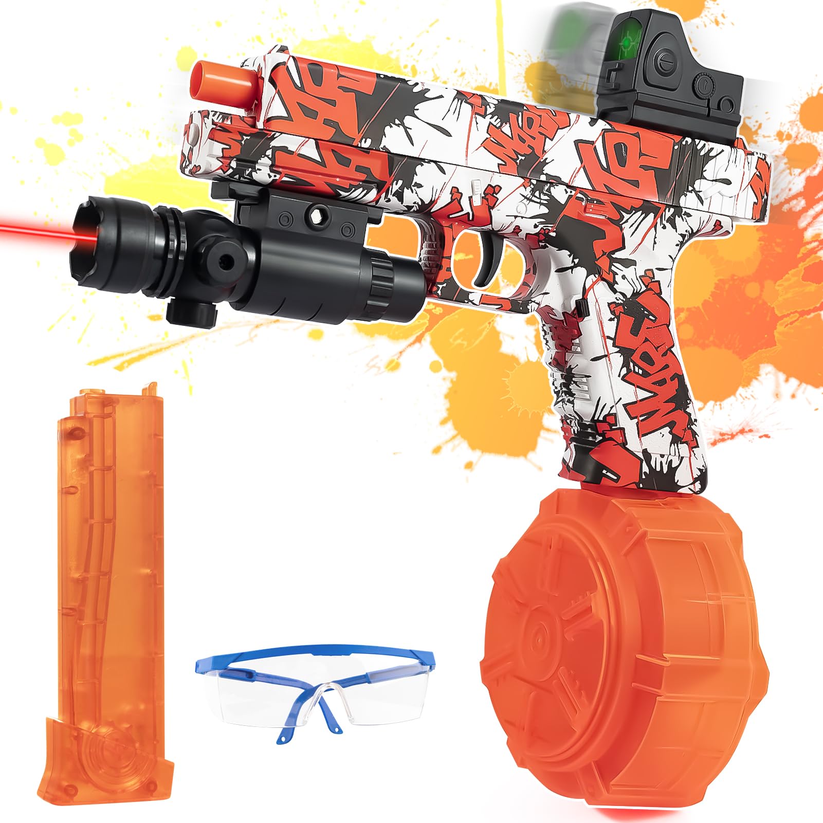 Electric Gel Ball Blaster with Drum - Automatic and Manual Splat ...