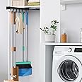Amazon.com: PrimZooty Pull Out Broom Holder With Adjustable Double Row ...