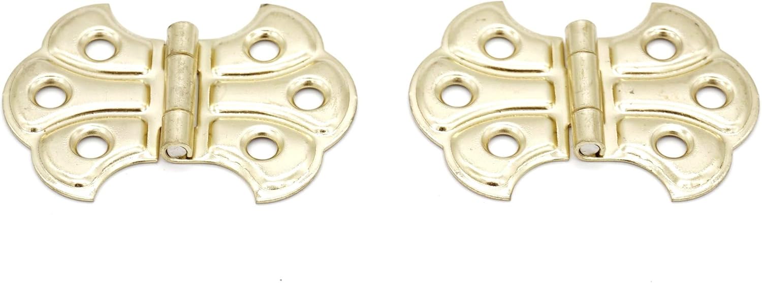 Butterfly Hinge Polished Brass Finish Flush Mount Hinge 2 Hinges Comes ...
