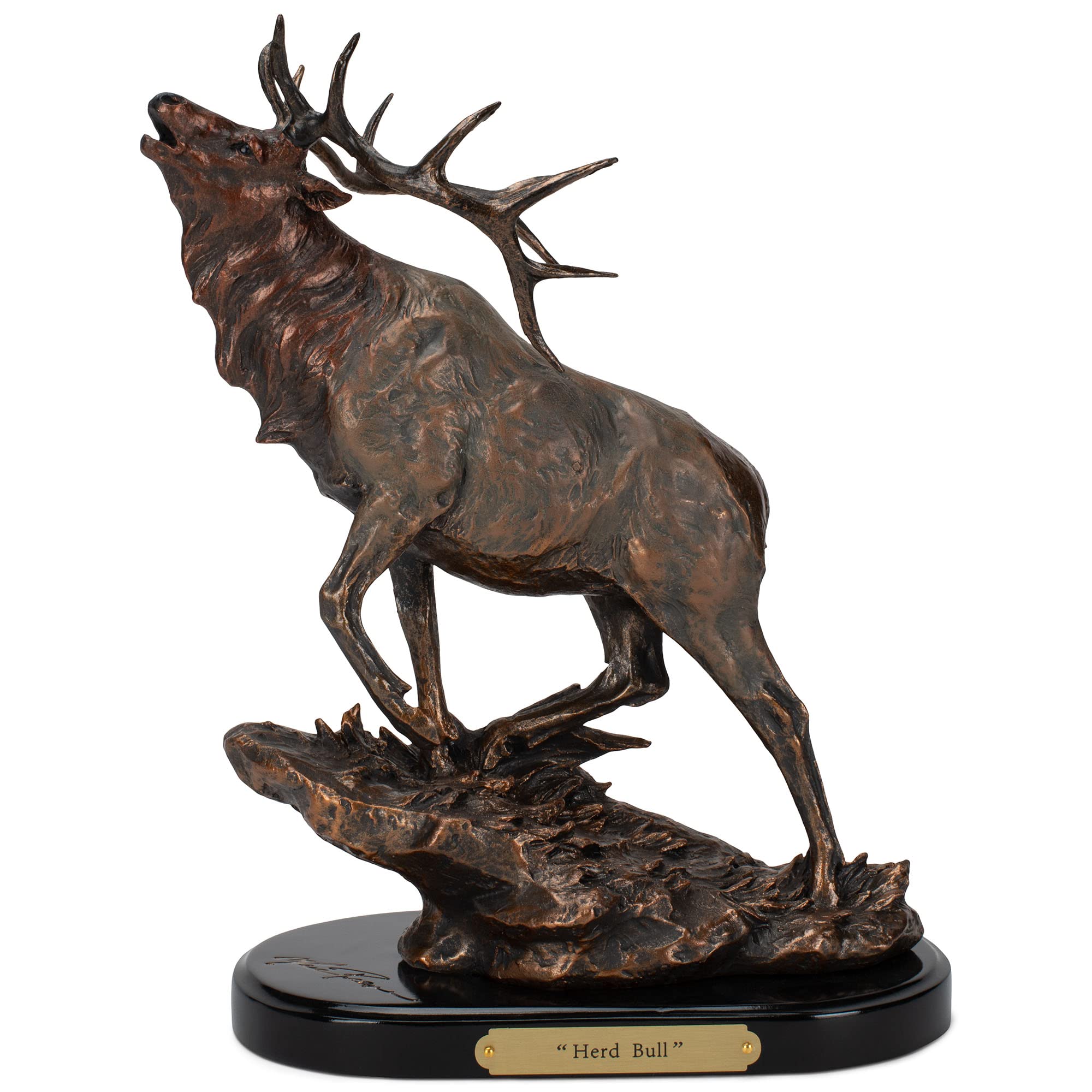 Marc Pierce Signature Collection Herd Bull Elk Sculpture for sale | Las ...