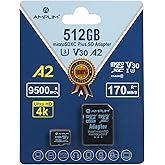 Amazon.com: Micro SD Card 512GB, Amplim Extreme High Speed MicroSD Memory Plus Adapter ...