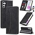 Amazon.com: Jasonyu Flip Wallet Case for Samsung Galaxy A35,Leather Magnetic Folio Cover with ...