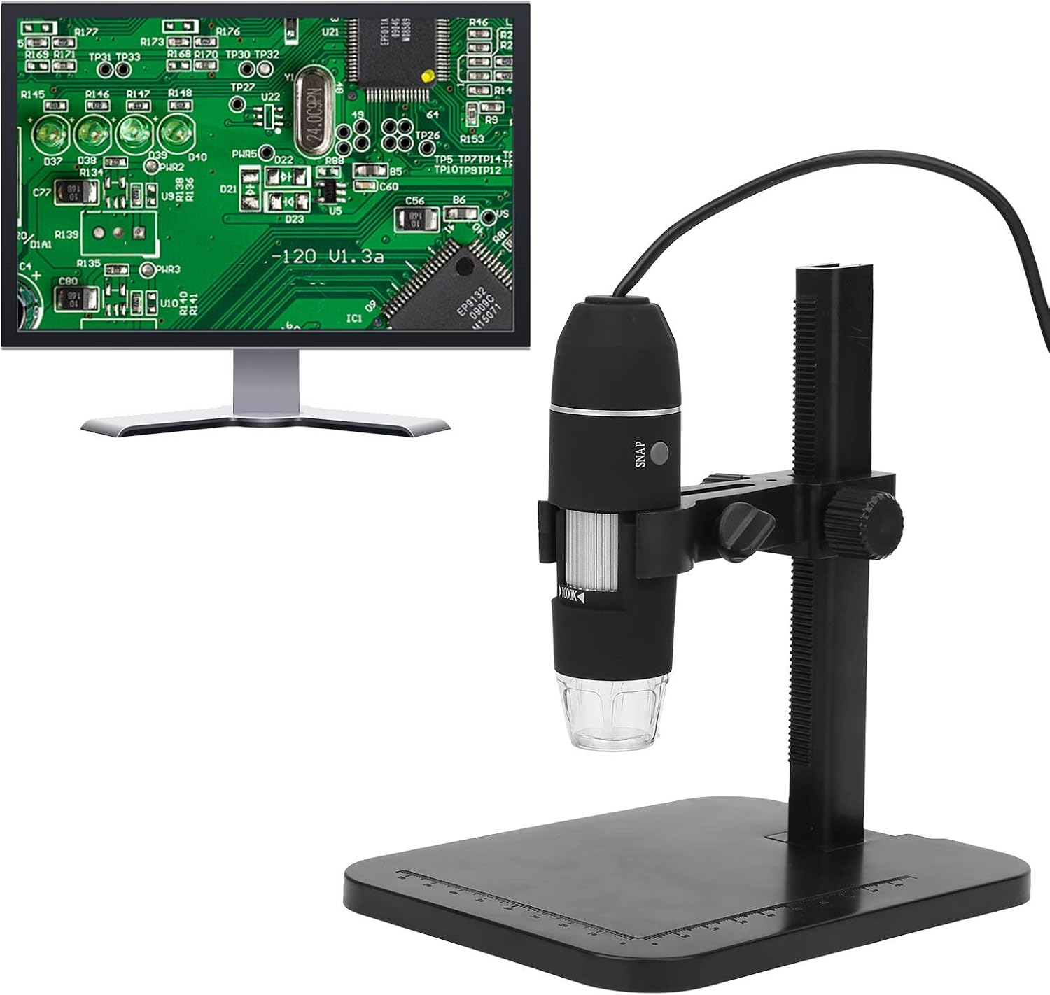Rotating Zoom for Circuit Board Inspection Accurate Machinery USB ...