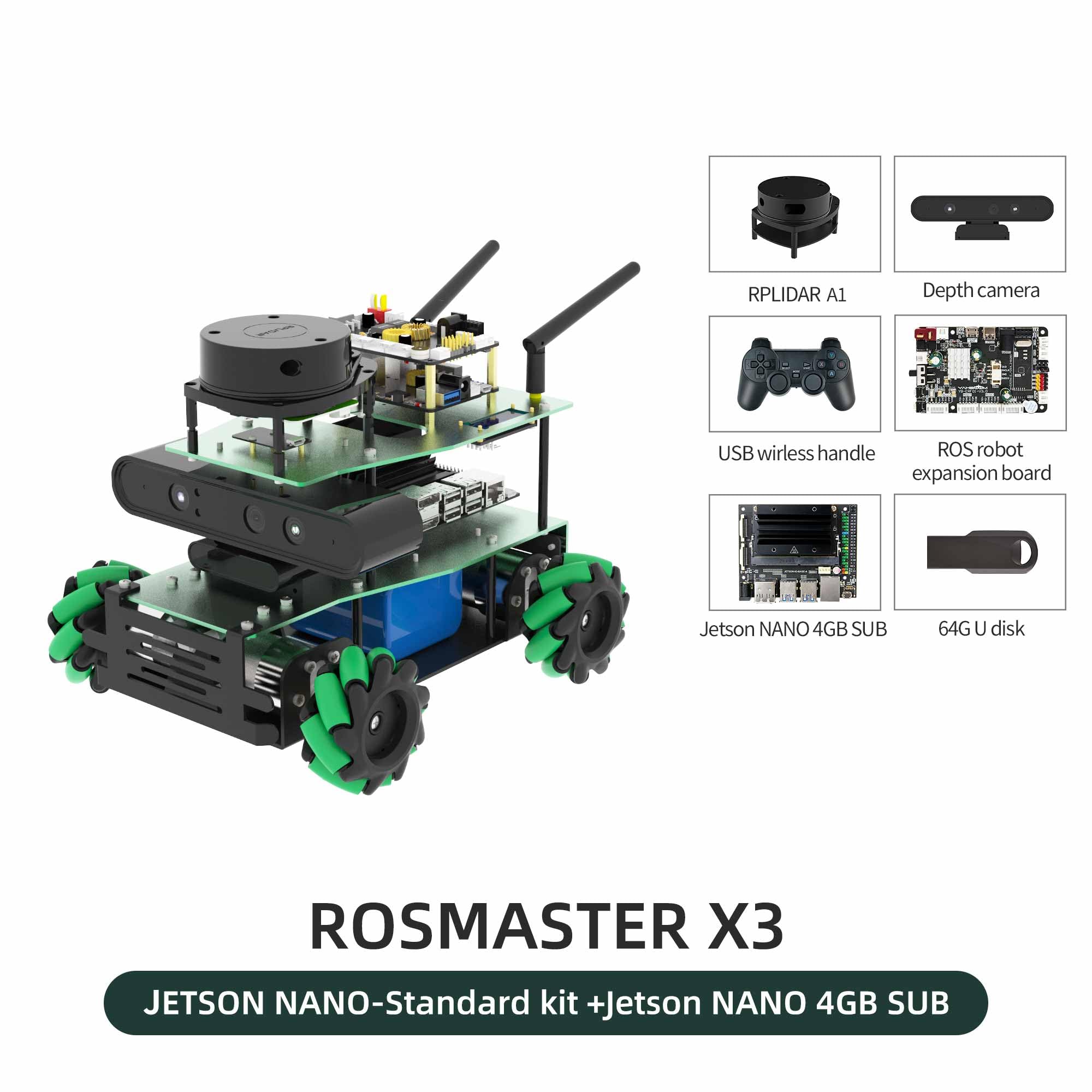Mua Yahboom Jetson Nano 4GB ROS Robot Lidar Mapping Navigation Depth ...