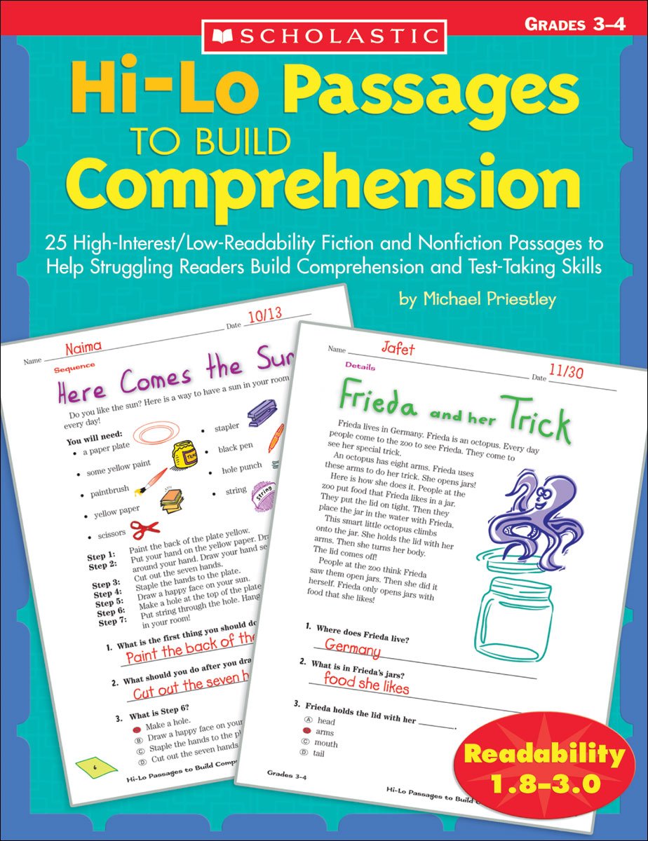 Mua Hi-Lo Passages To Build Reading Comprehension Skills: Grades 3-4 ...