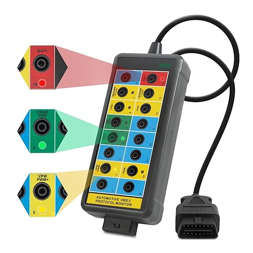 OBD2 Breakout Box Powerful OBDII Protocol Detector Communication/Power ...