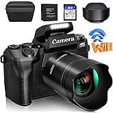 Amazon.com : Monitech 4K Digital Camera for Photography, 48MP Vlogging ...