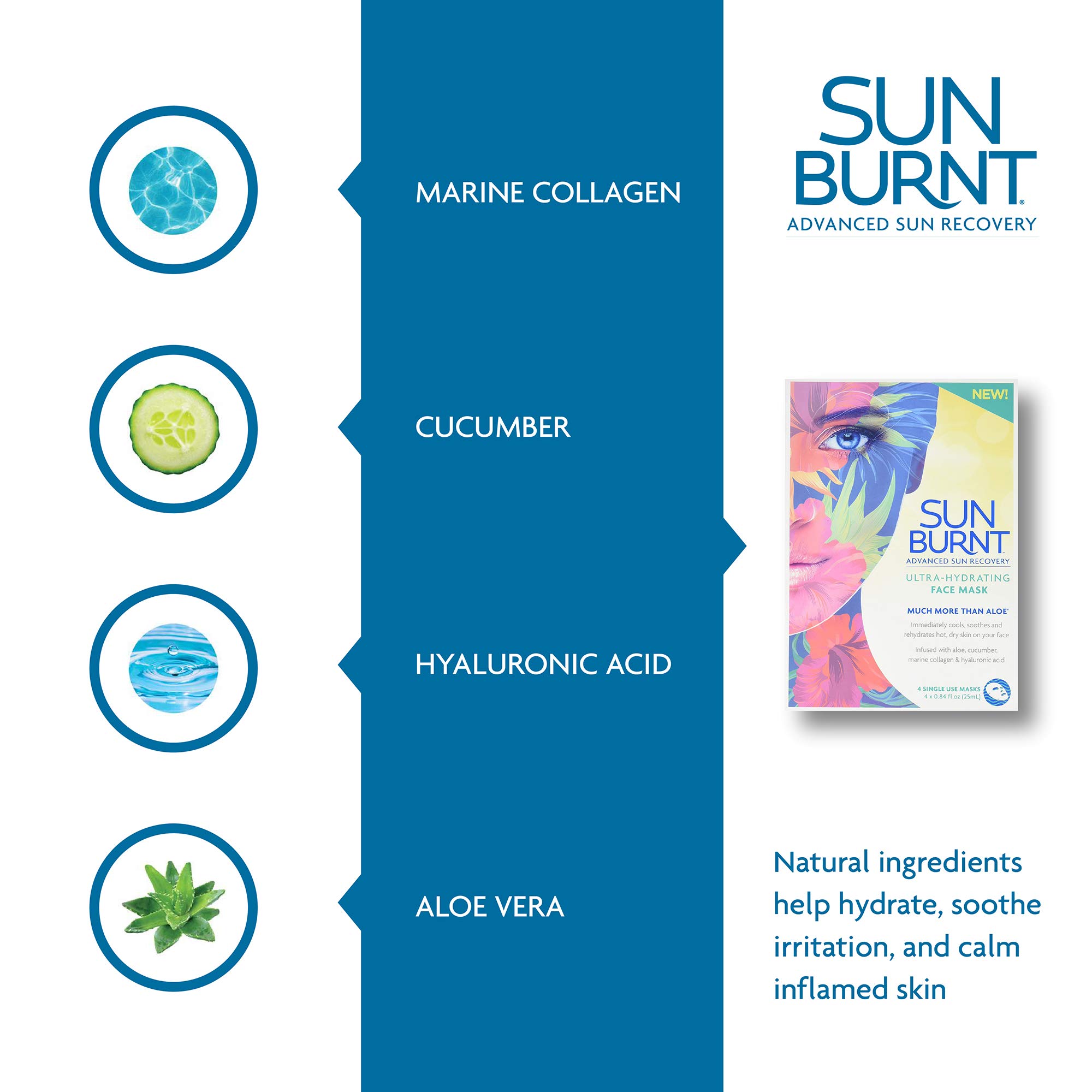 Mua Sunburnt Ultra-Hydrating Face Sheet Mask, Advanced Sun Recovery, Treat Dry Sun Damaged Skin ...