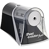 Amazon.com : Westcott iPoint Evolution Electric Pencil Sharpener, White and Silver : Blade Power ...