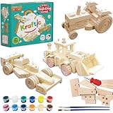 Amazon.com: Kraftic Woodworking Building Kit for Kids and Adults, with ...