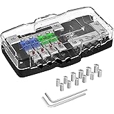 Amazon.com: RED WOLF 4 Way ANL Fuse Holder 60A, 0/2/4 Gauge in 4/8 Gauge Out Fuse Distribution ...