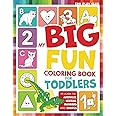 My Big Fun Coloring Book for Toddlers to Learn the Animals, Shapes ...