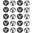 Amazon.com: uxcell 20PCS 65Mn Steel Push on Push Nut Caps 0.39 Inch ...