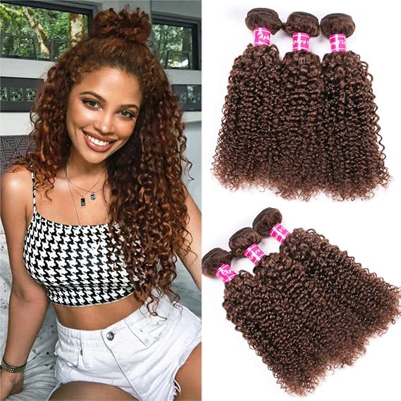 Amazon.com : Aphro Hair Brazilian Curly Hair Bundles 3 Bundles of ...