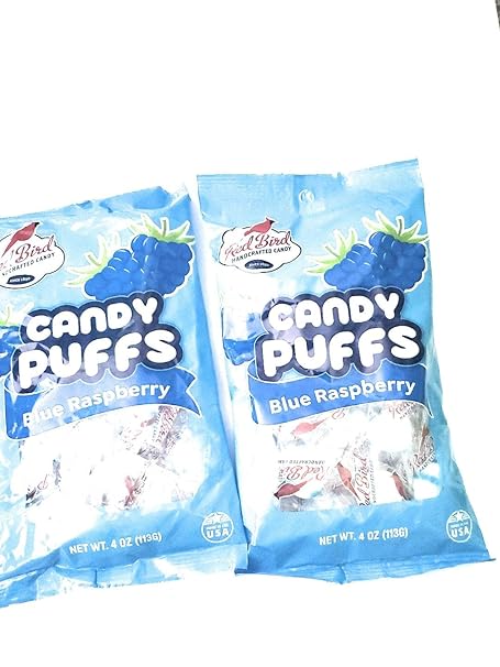 Amazon.com : Blue Raspberry Candy Puffs 2 pks : Grocery & Gourmet Food