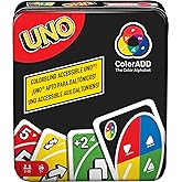 Amazon.com: Mattel Games UNO Show ‘em No Mercy Card Game in Storage ...