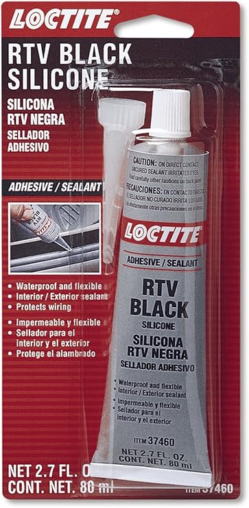 Loctite LOC37460 RTV Silicone Black Adhesive Sealant- 80ml Tube: Amazon ...
