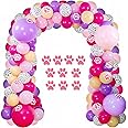 Amazon.com: Dog Balloon Arch Garland, Pink Purple Dog Print Balloons ...