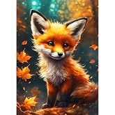 Amazon.com: SENQAO Fox Diamond Painting Kits for Adults Animals, Fox ...