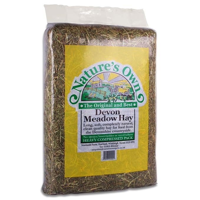 Tigerbox 2KG Nature's Own Devon Meadow Hay Pet Food Animal Feed: Amazon ...