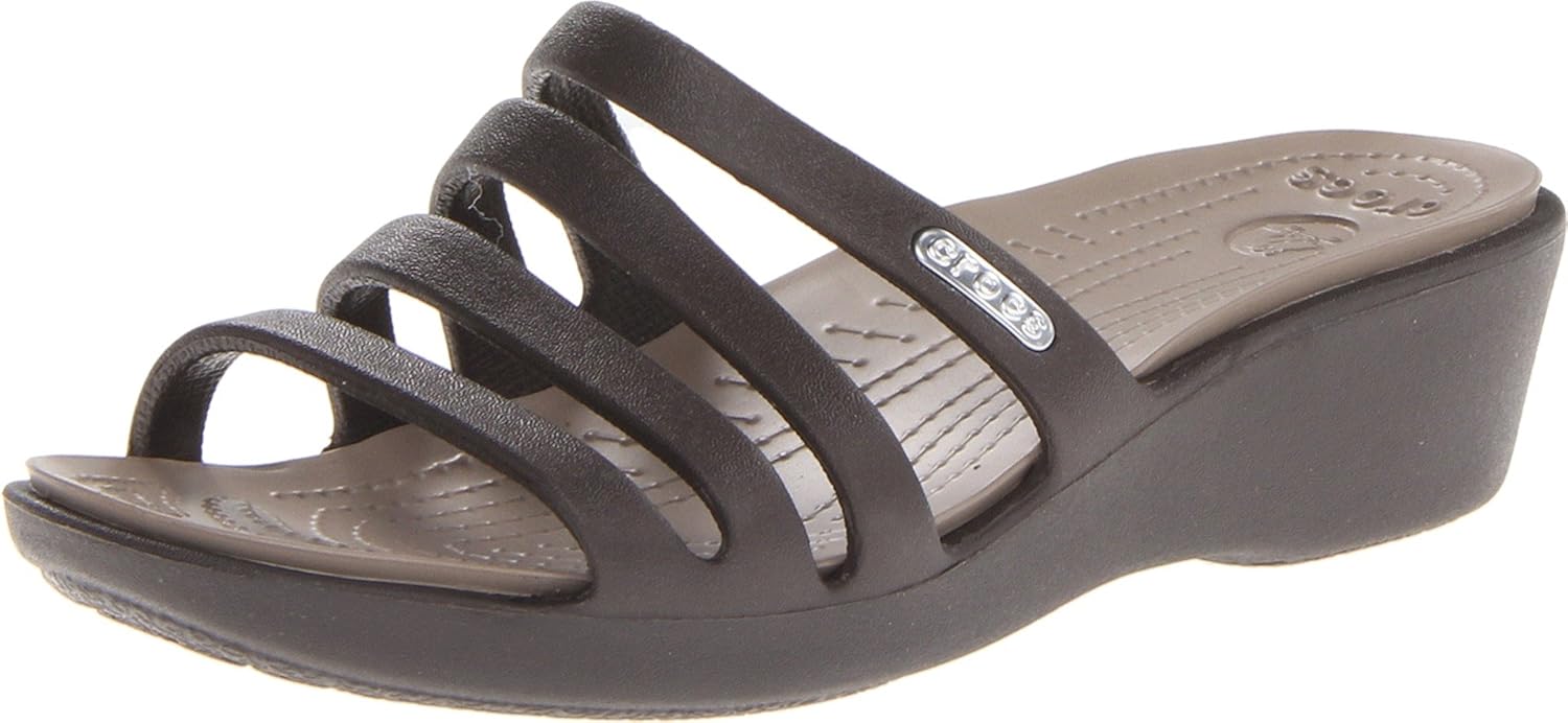 Sandalia Crocs Dama Rhonda Wedge: Amazon.com.mx: Ropa, Zapatos y Accesorios