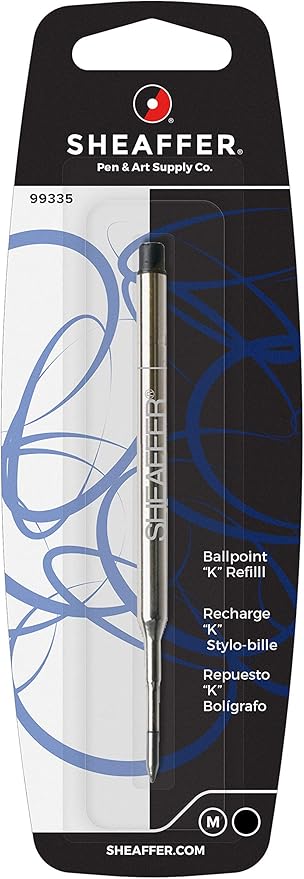 Sheaffer - Medium ballpoint pen refill, “K” style, black: Amazon.co.uk ...