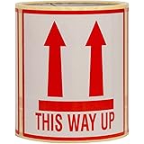 50 x This Way up Box labels for shipping. Parcel stickers 4 x 6 inch ...