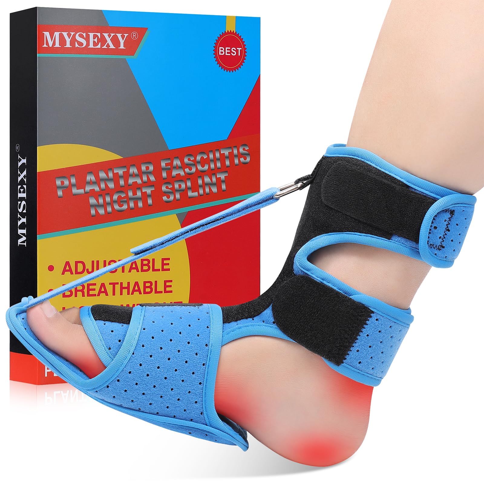 OS Plantar Fasciitis Night Splint - Upgraded Plantar Fasciitis Relief ...