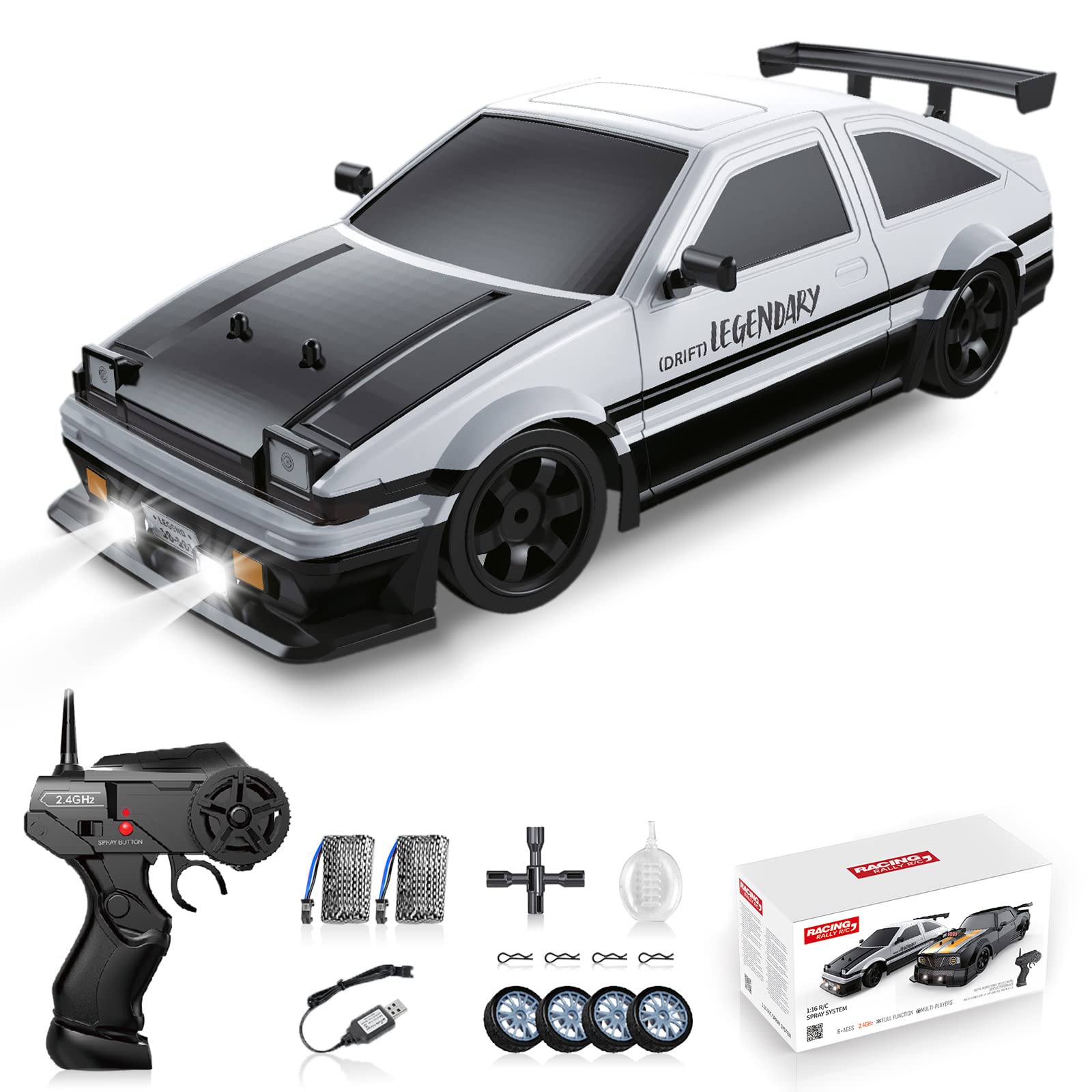Sakeye RC Drift Car 2.4GHz 1:16 Scale 4WD High Speed Remote Control ...