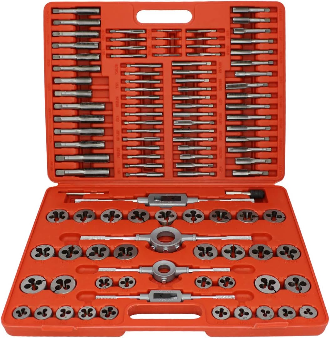 GNEGNIS 110 Pezzi Set Maschi E Filiere, Acciaio di tungsteno Tap And ...