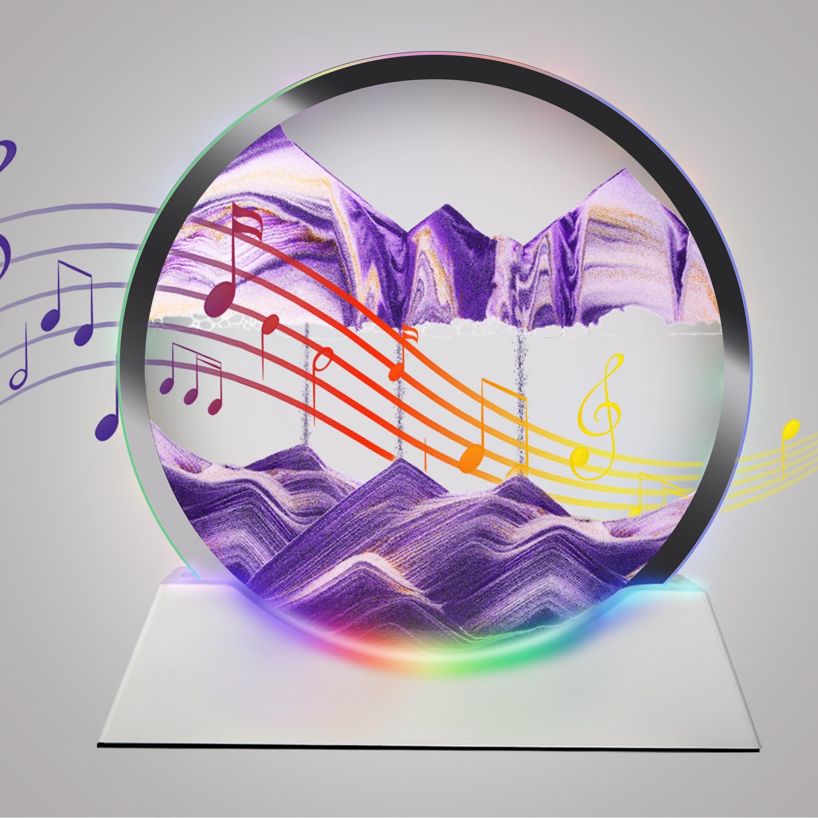 Mtadmai Moving Sand Art Liquid Motion Decor, Sand Art Bluetooth Speaker ...