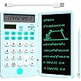 Amazon.com : NEWYES Portable Calculator with Notepad, Basic Calculator with Writing Tablet,12 ...