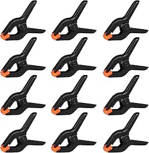 Amazon.com: 12 Pack Spring Clamps, 3.5inch Plastic Clips, Small ...