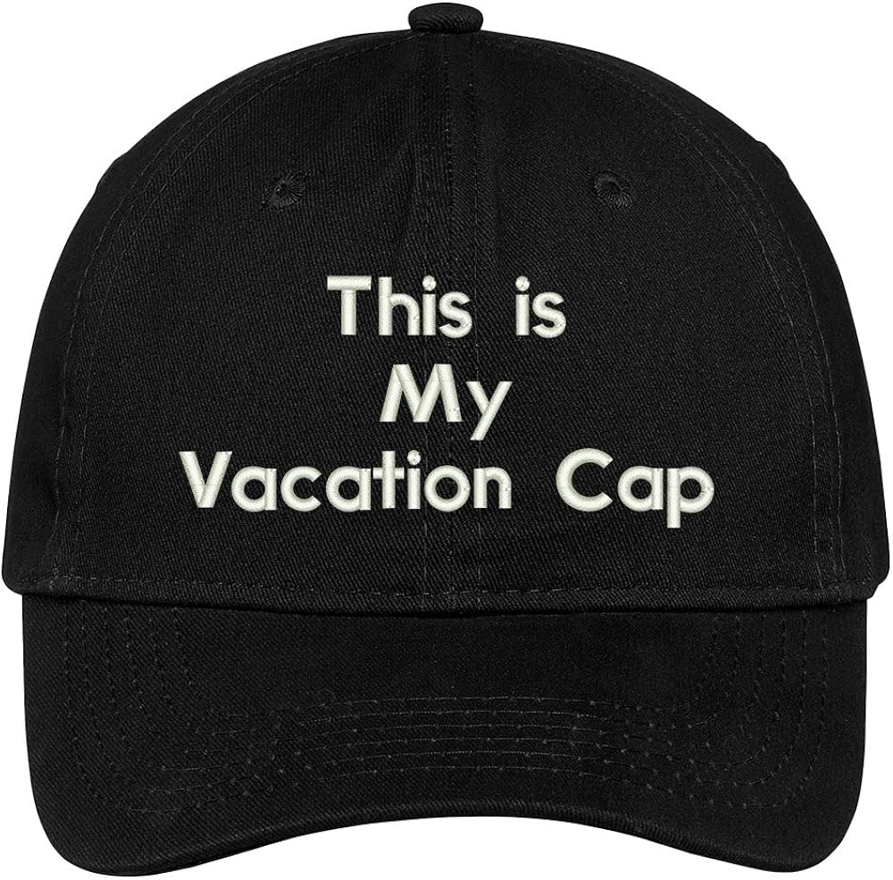 Trendy Apparel Shop This is My Vacation Cap Embroidered Brushed 100% ...